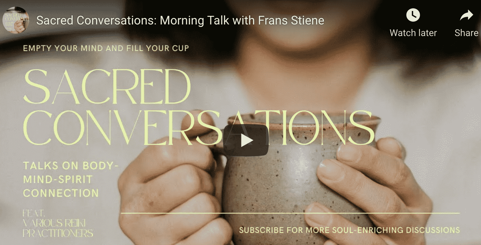 Sacred Conversations interviews Frans Stiene - International House of Reiki